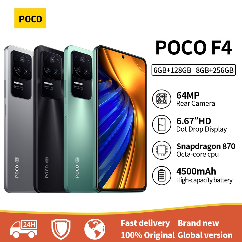 POCO F4 5G Global Version Smartphone 128GB/256GB Snapdragon 870 Octa ...