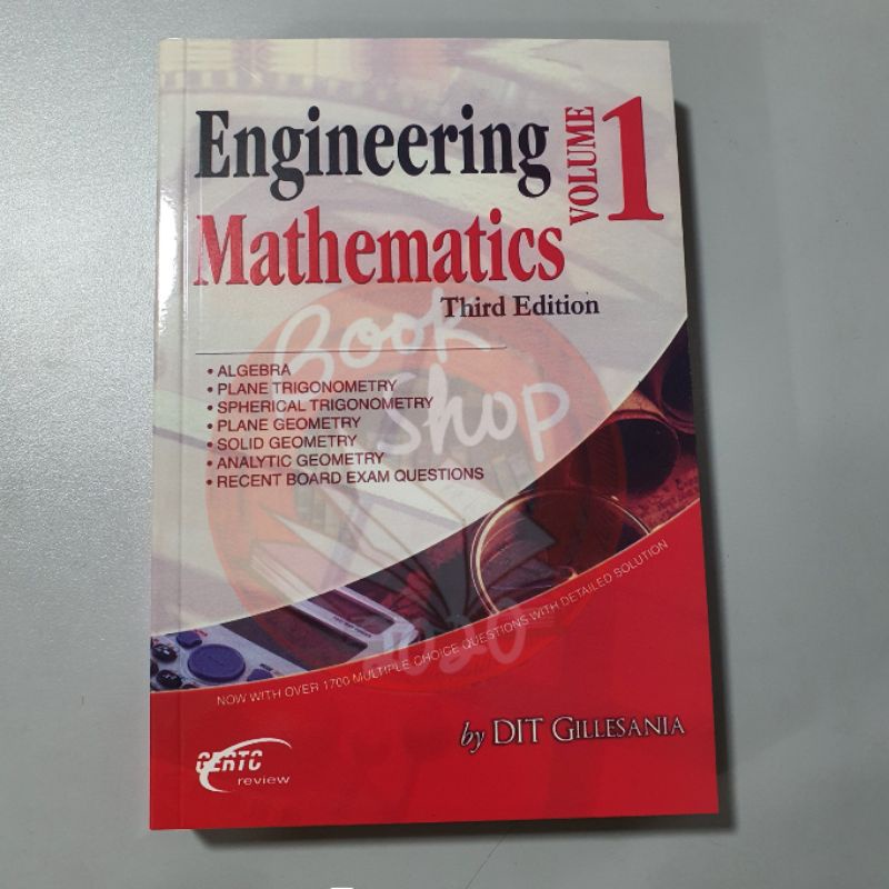 Engineering Mathematics volume 1 by Gillesania | Shopee Philippines
