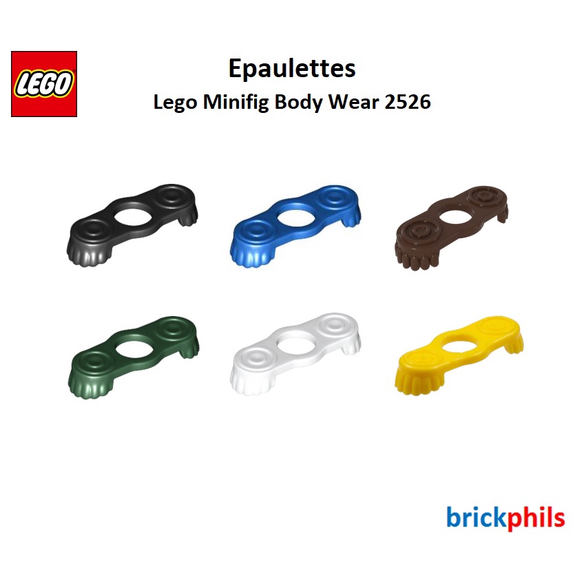 Lego Minifig Body Wear 2526 Epaulettes | Shopee Philippines