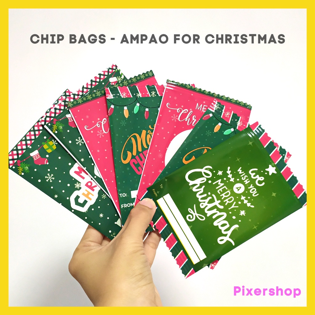 CHIP BAGS CHRISTMAS MONEY ENVELOPE AMPAO PAPER POUCH WITH ADHESIVE ...
