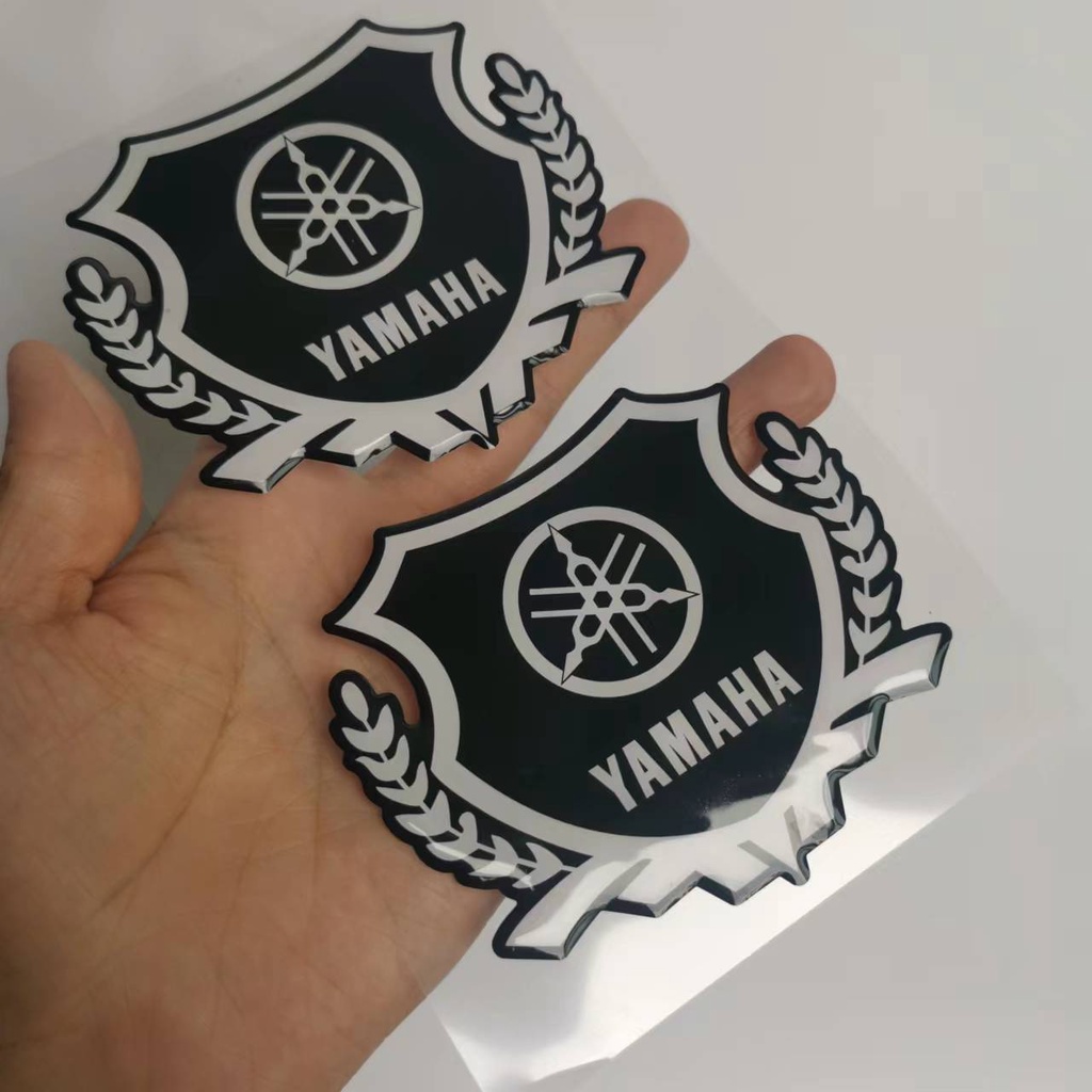 Yamaha emblem sticker design 3D resin sticker for motorcycle decals and ...