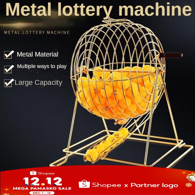 Metal Lottery Manual Bicolor Ball Lotto Bidding Fish Pond Number ...