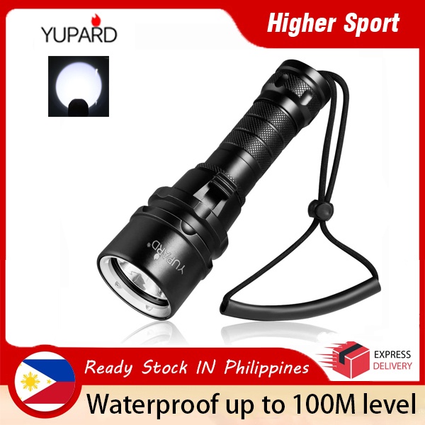 YUPARD Scuba Diving Flashlight Waterproof Underwater Xm-L2 Led Ultra ...