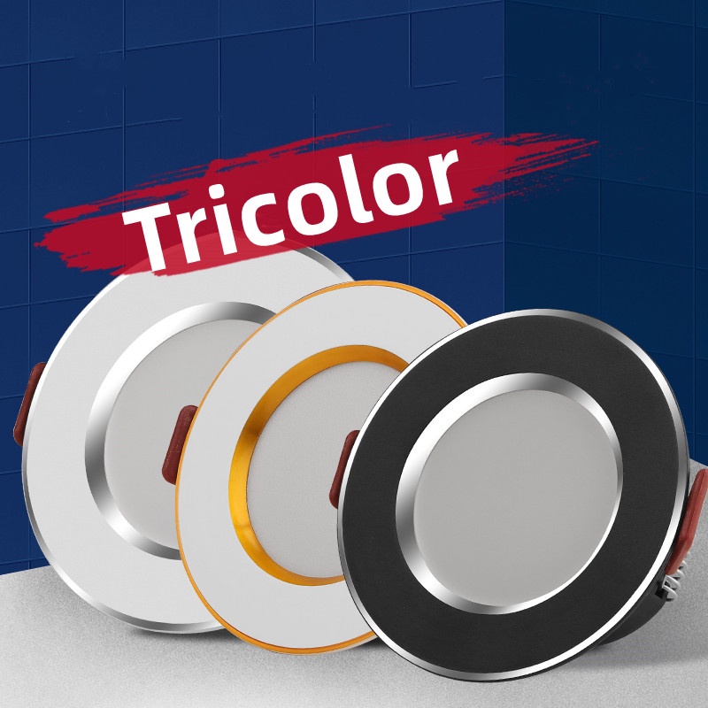 LED 7W down light embedded panel light needle light in living room ...