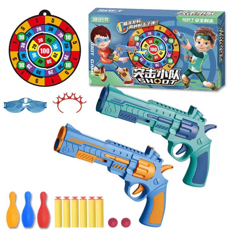nana shop toys for kids Children soft bullet gun toys(with 12pcs bullet ...