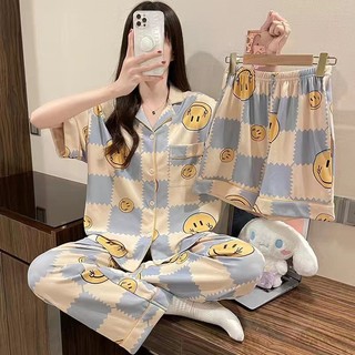 3in1 Korean Terno Prints Shortsleeves Shorts/Pajama Terno Sleepwear Set ...