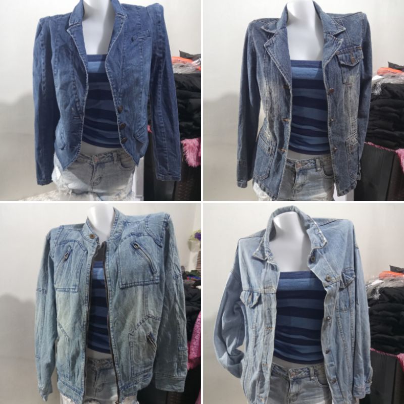 fashion Korean Denim jacket sale! | Shopee Philippines