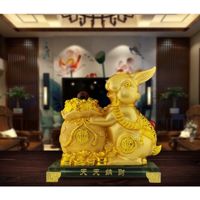 BIG SALE 2023 year of rabbit good luck charms with glass strand gift ...