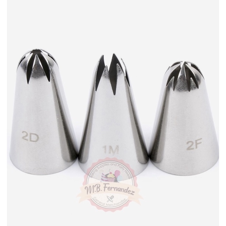 1M 2D 2F Piping Tips / Cake Decorating Tips | Shopee Philippines
