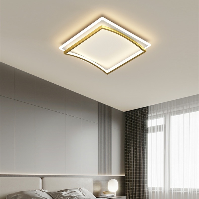 LED ceiling light Nordic three-tone remote control ceiling light ...