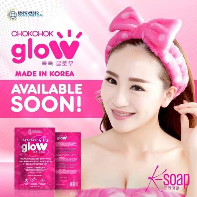 Chokchok Glow Premium Collagen Soap with Niacinamide (135g) | Shopee ...