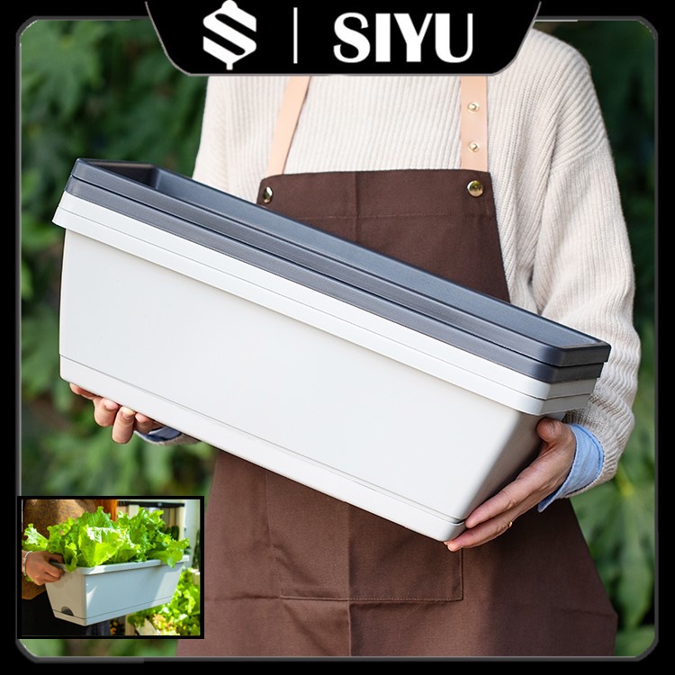 Flower pots Horen planting vegetable pots long strip flower pots home ...