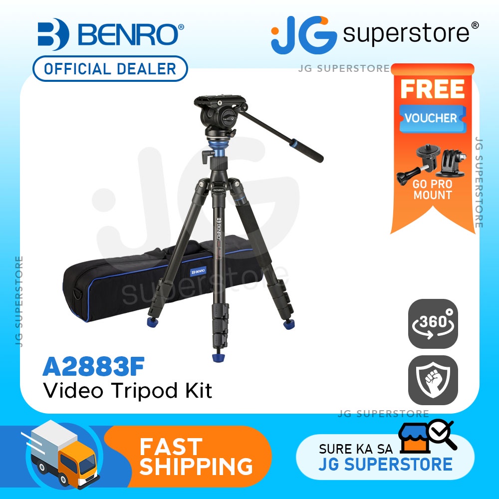 Benro A2883FS4PRO Reverse-Folding Aluminum Travel Tripod w/ S4 Pro ...