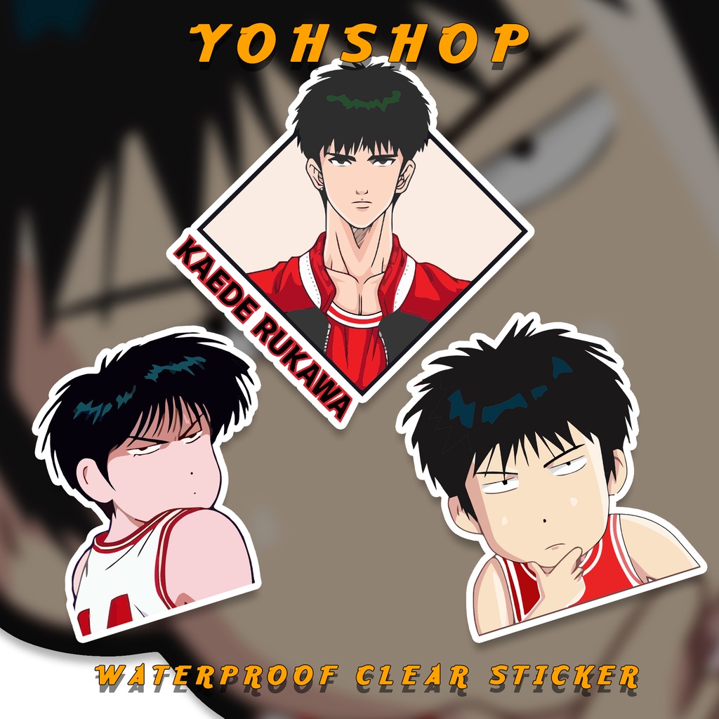 Kaede Rukawa Sticker | Slamdunks Shohoku Sticker | Waterproof | Decal ...