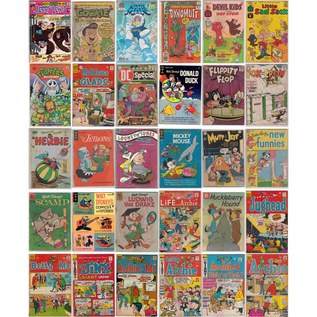 10 cartoon comics for P4000 (1949-up) Archie, Disney, Mutt & Jeff, TMNT ...