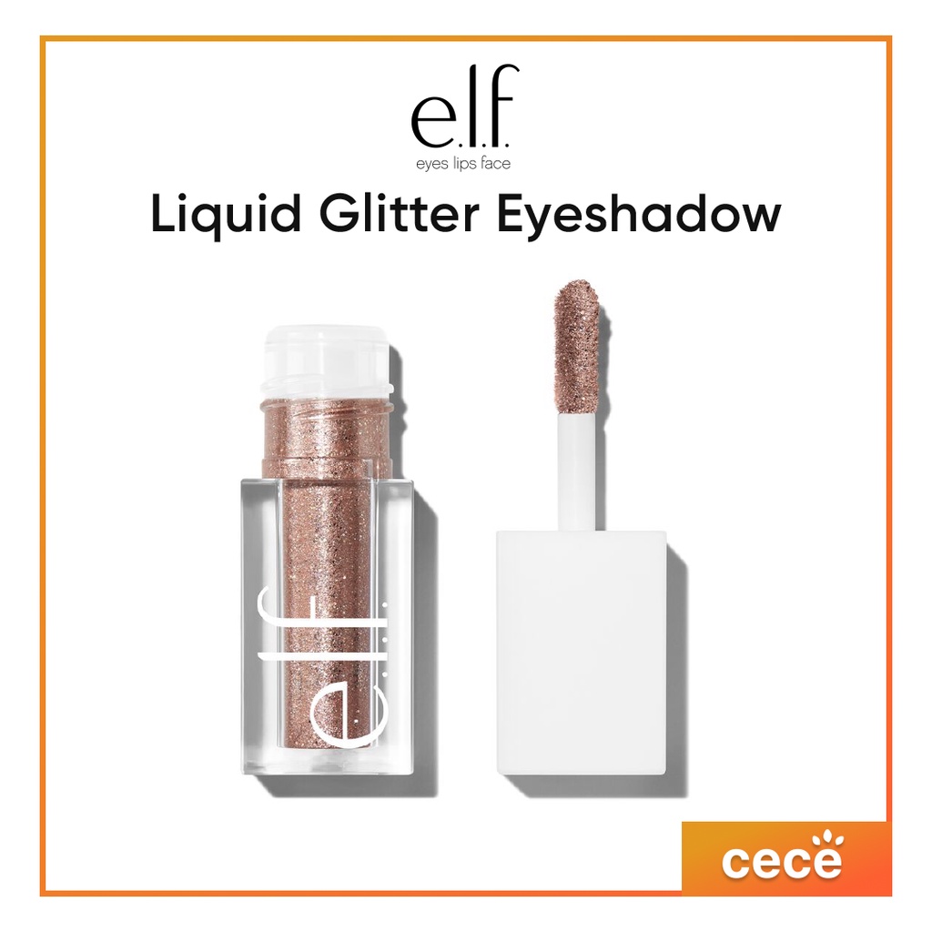 ELF Cosmetics Liquid Glitter Eyeshadow in Pinky Swear 3 mL | Shopee ...