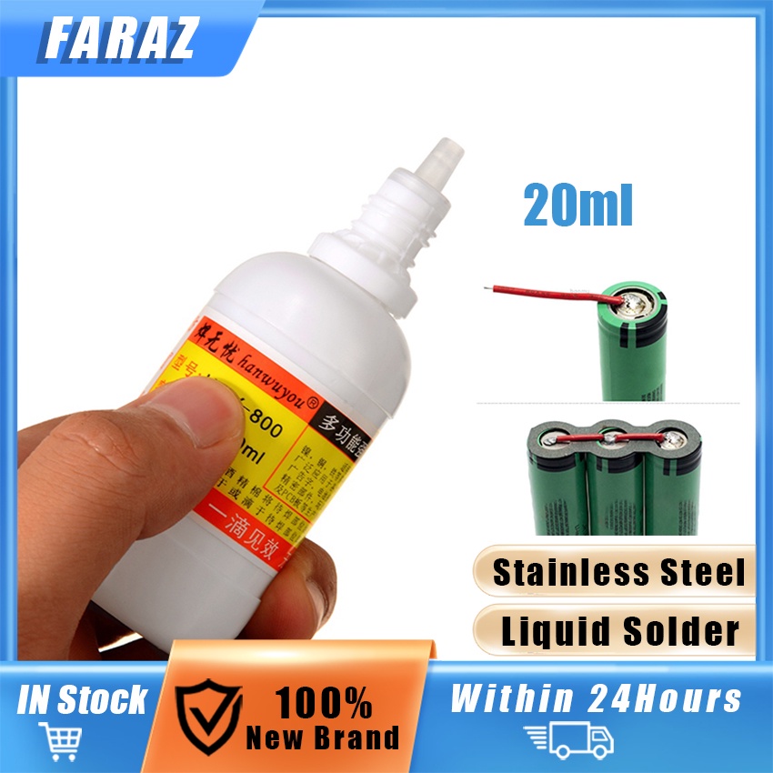 Lead-free HWY-800 20ml Flux Soldering Liquid Solder for Stainless ...