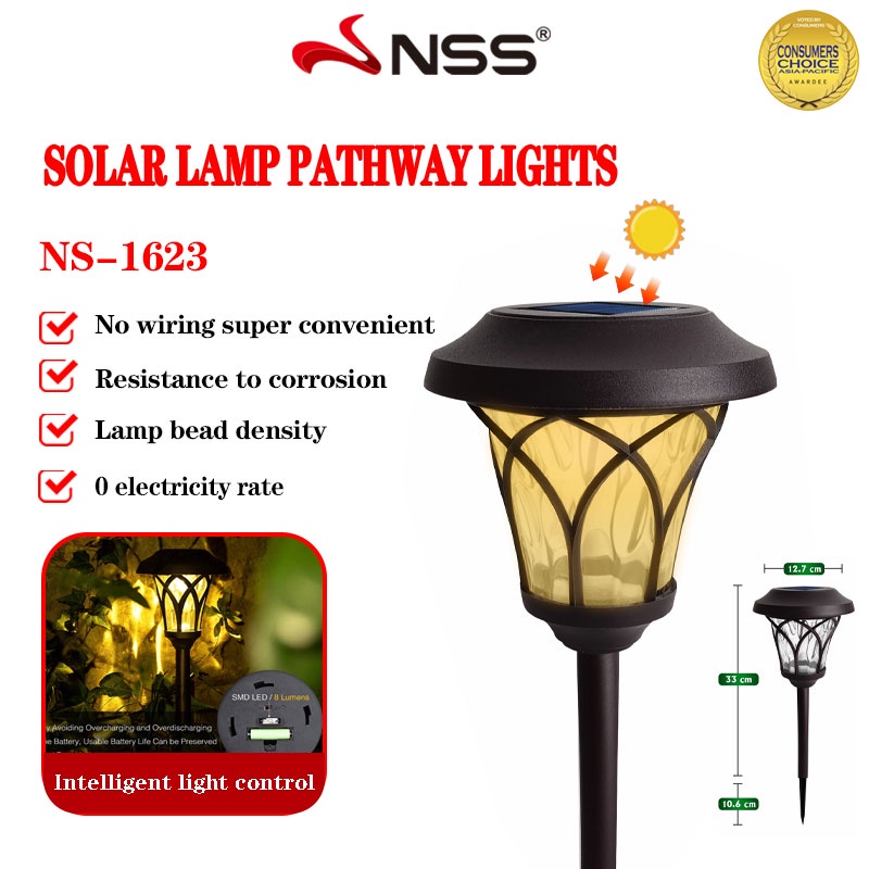 NSS solar outdoor light solar garden light decoration lught led lawn ...