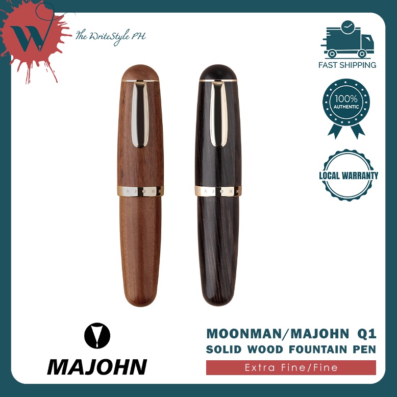 Moonman/Majohn Q1 Solid Wood Fountain Pen | Shopee Philippines