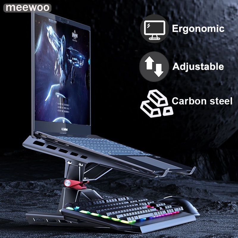 Meewoo Laptop Stand Aluminium Alloy Laptop Holder Notebook Stand ...