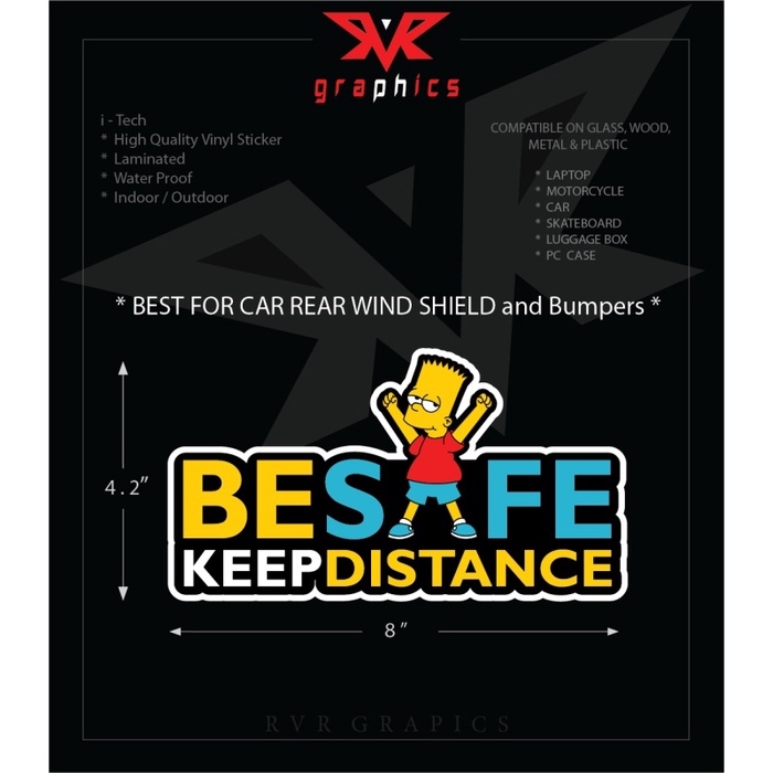 Be Safe. Stickers for Cars, Motorcycle. (with FREE random Stickers ...