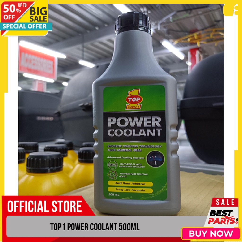 TOP 1 POWER COOLANT 500ml Long Life Formula Ready to Use | Shopee ...