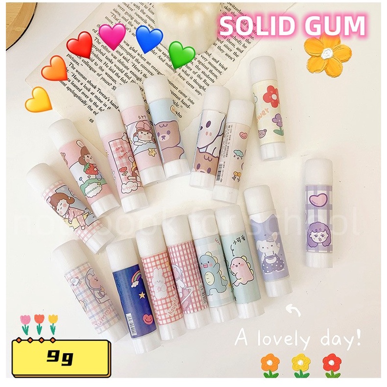 1pcs Cute Cartoon Solid Glue High Viscosity 9g Office PVA Glue Stick ...