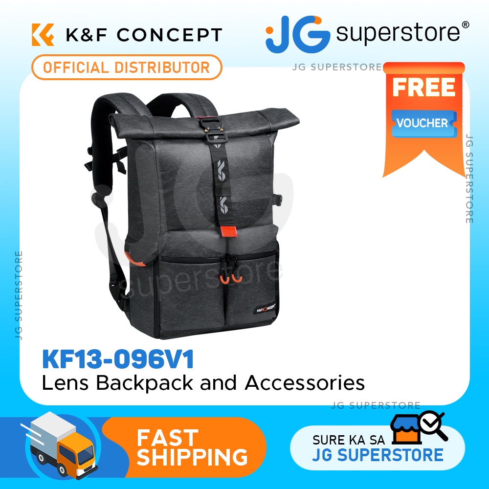 K&F Concept Waterproof Camera Backpack with 15-Inch Laptop Compartment ...