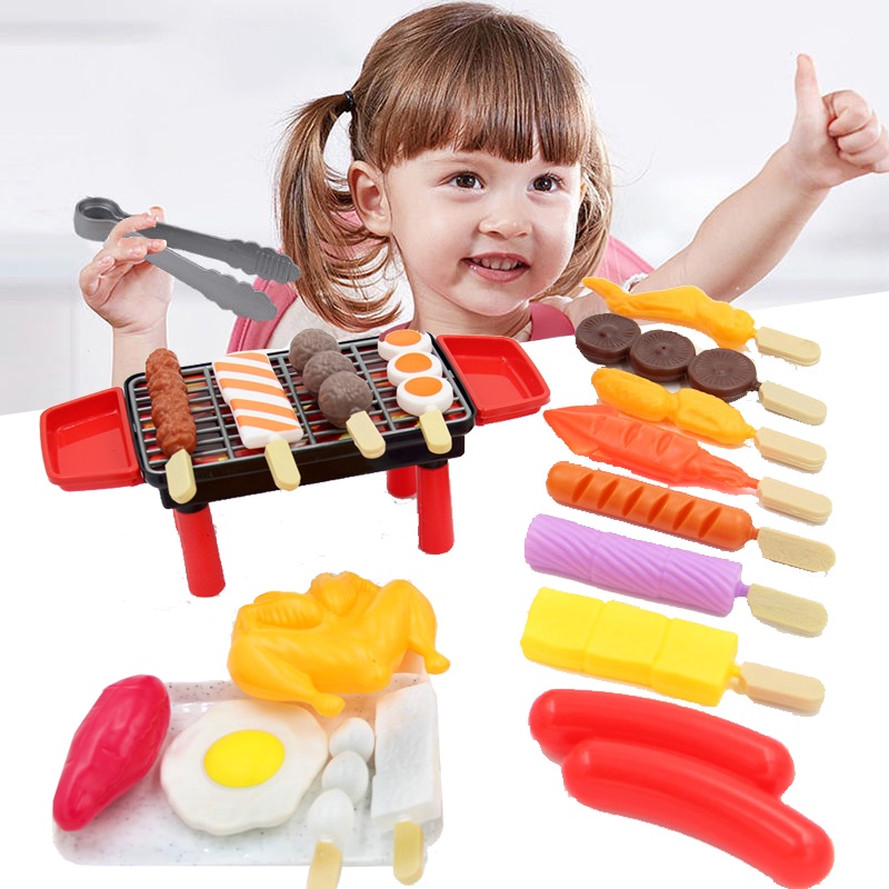 BBQ Toy Barbecue Set Kitchen Cooking Toy BBQ Grill Toy Set for kids ...