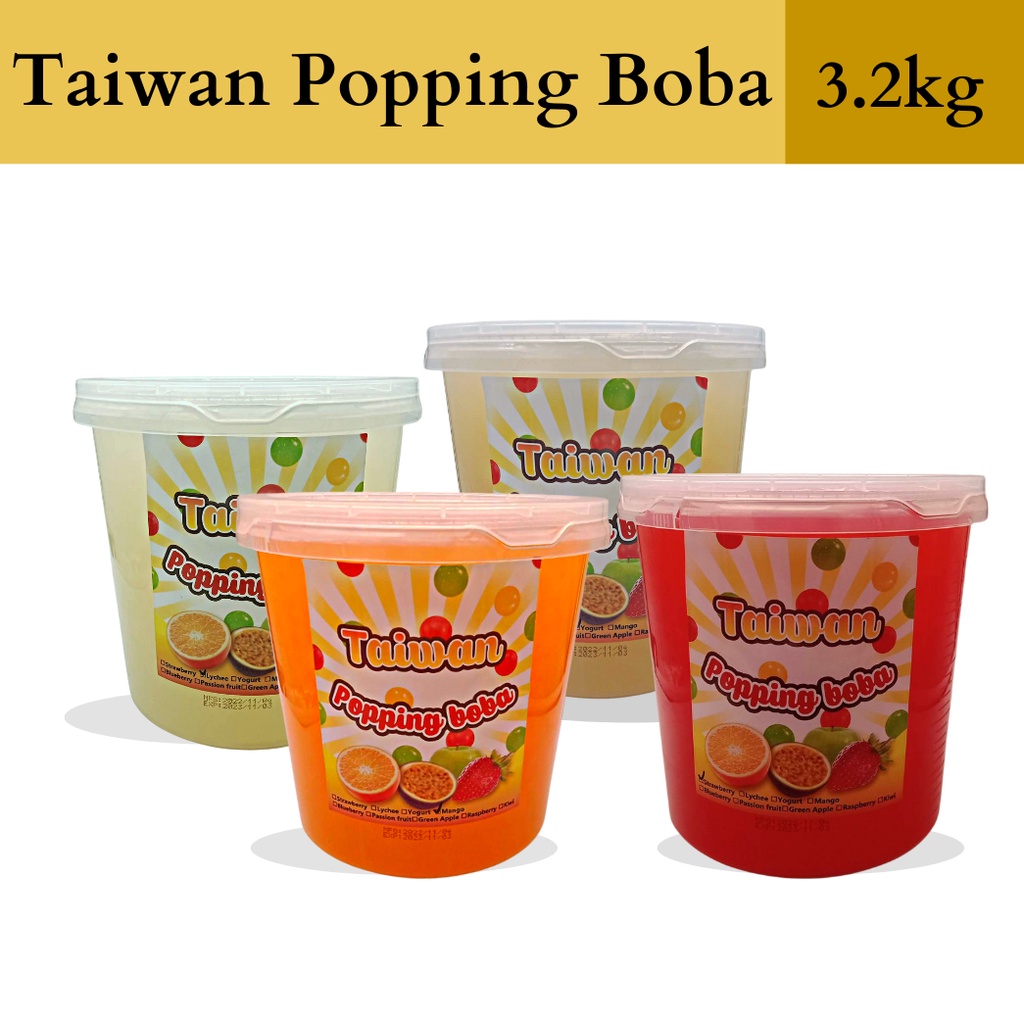 Popping Boba No brand 3.2kg / Popping Boba / Milk tea Sinkers / Boba ...