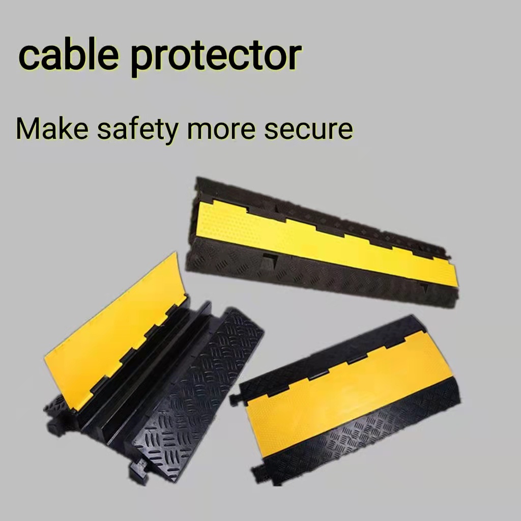 Rubber cable protector cable ramp wire floor cable cover one channel ...