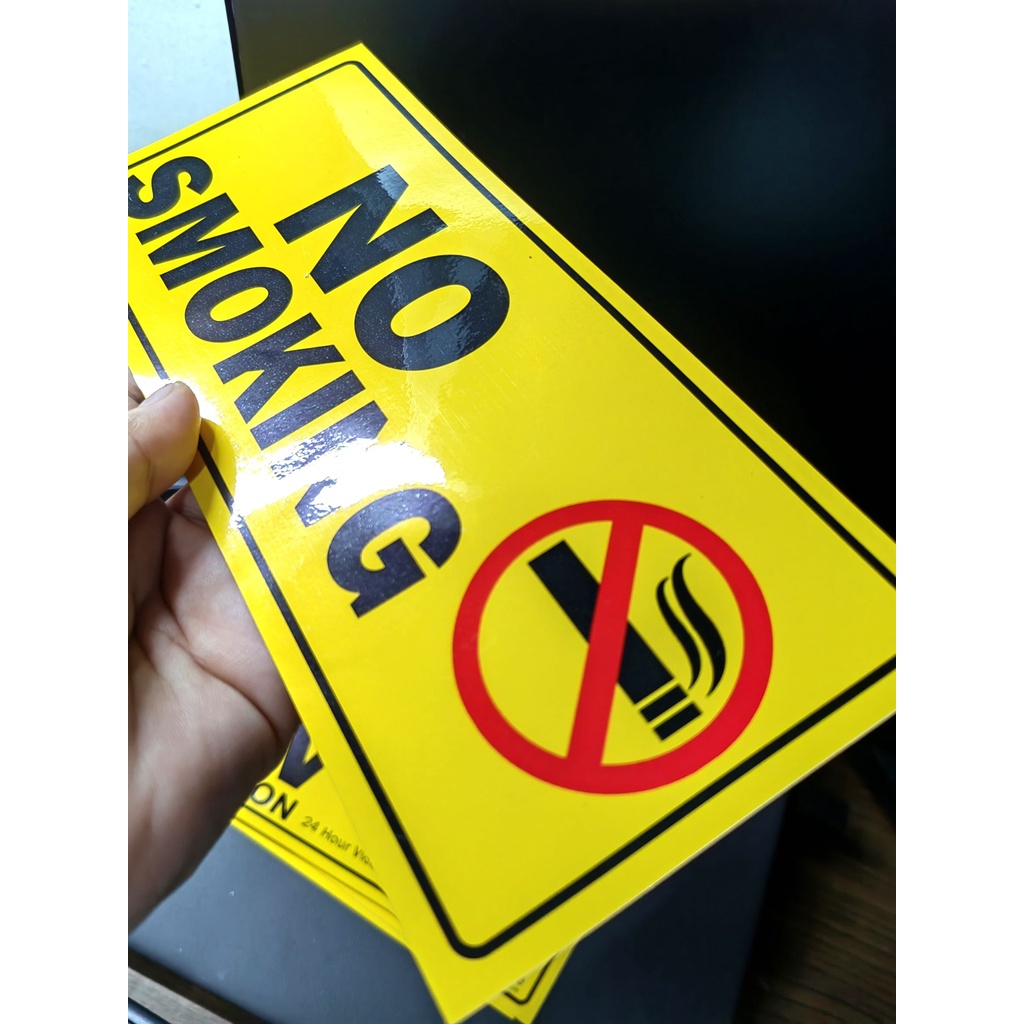 Warning Signage | No Smoking | Signage | Sintraboard | PET Card ...