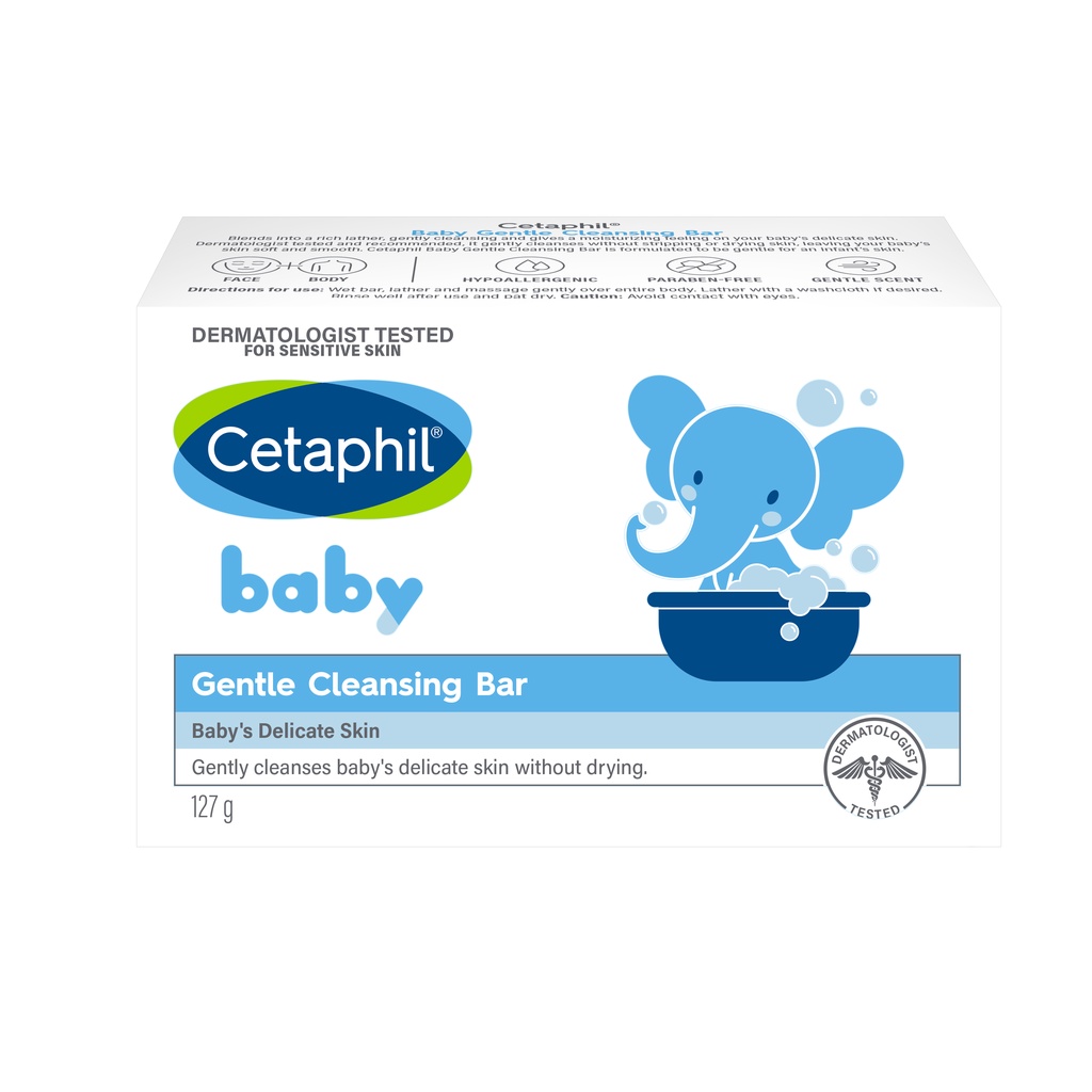CETAPHIL Baby Gentle Cleansing Bar 127g [Hypoallergenic Soap / Pedia ...