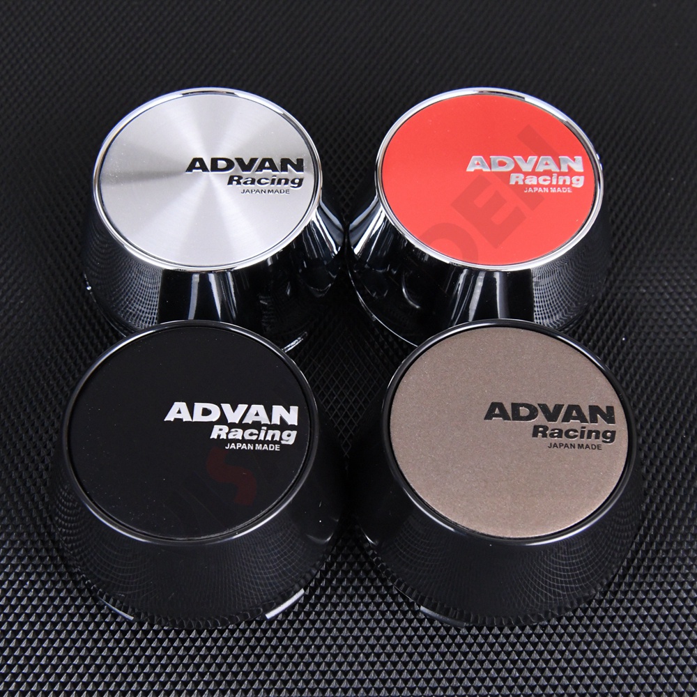 4PCS ADVAN Wheel Center Cap 56MM Clip Diameter Rim Cap ADVAN Emblem ...