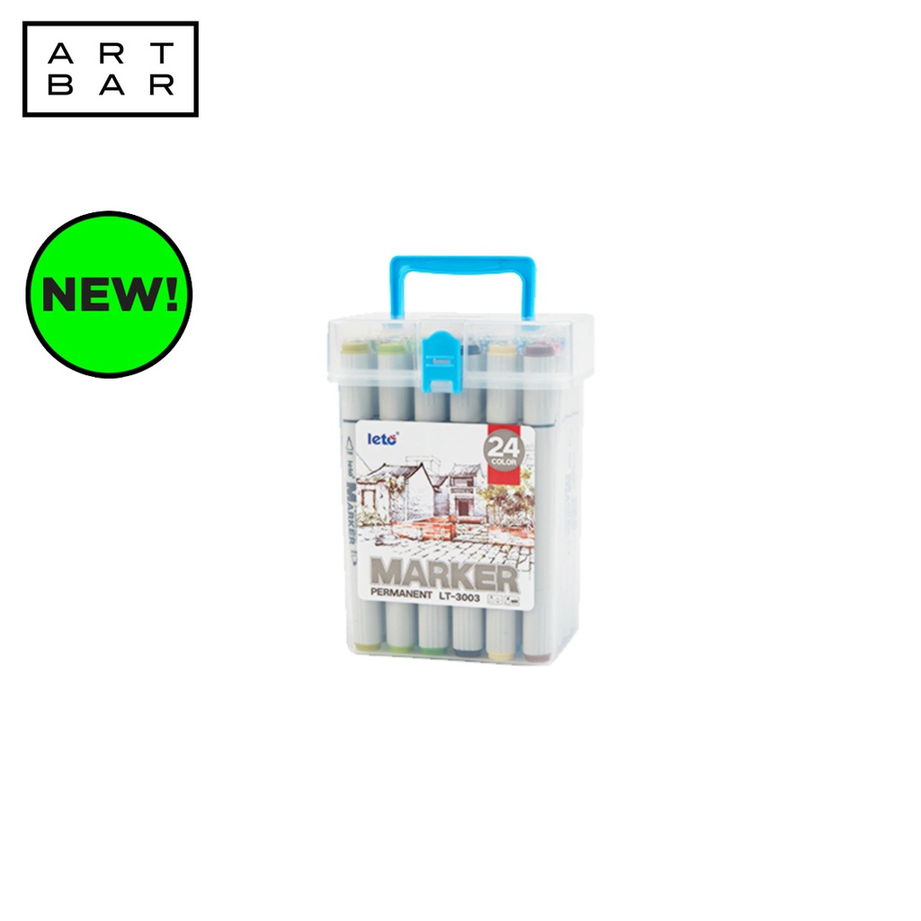 Leto Art Marker Set Lt-3003-24 24 Colors Dual Tip - Art Bar PH | Shopee ...
