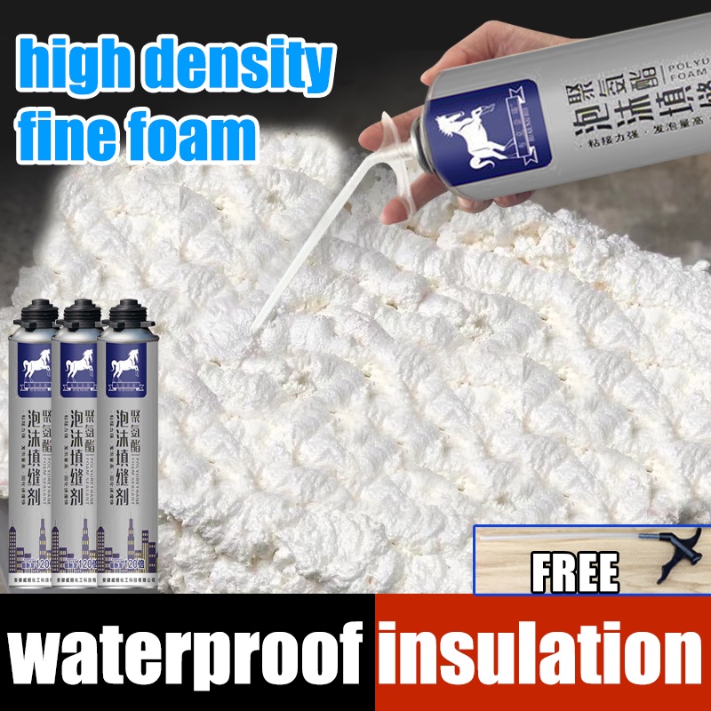900g polyurethane foam Expanding Foam Spray 120 times high foaming volume sealant foam spray ...