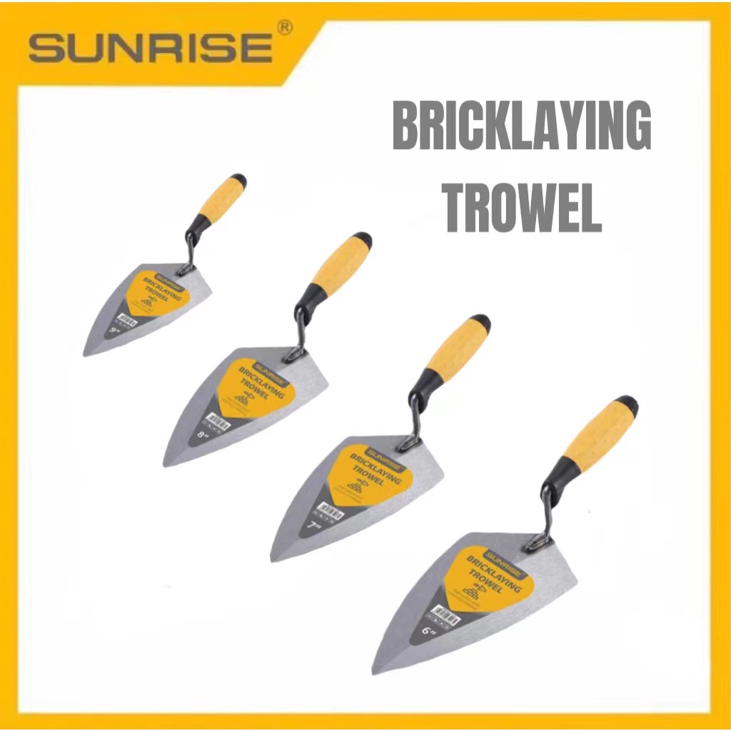 Bricklying Trowel/ KUTSARA for Cement wood Handle Heavyduty 6"7"8"9 ...