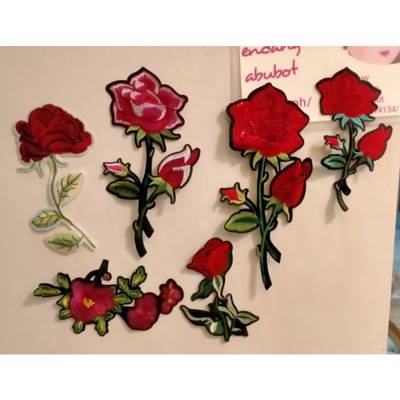 PATCHES big FLORAL designs for DIY EMBROIDERED PATCHES | Shopee Philippines