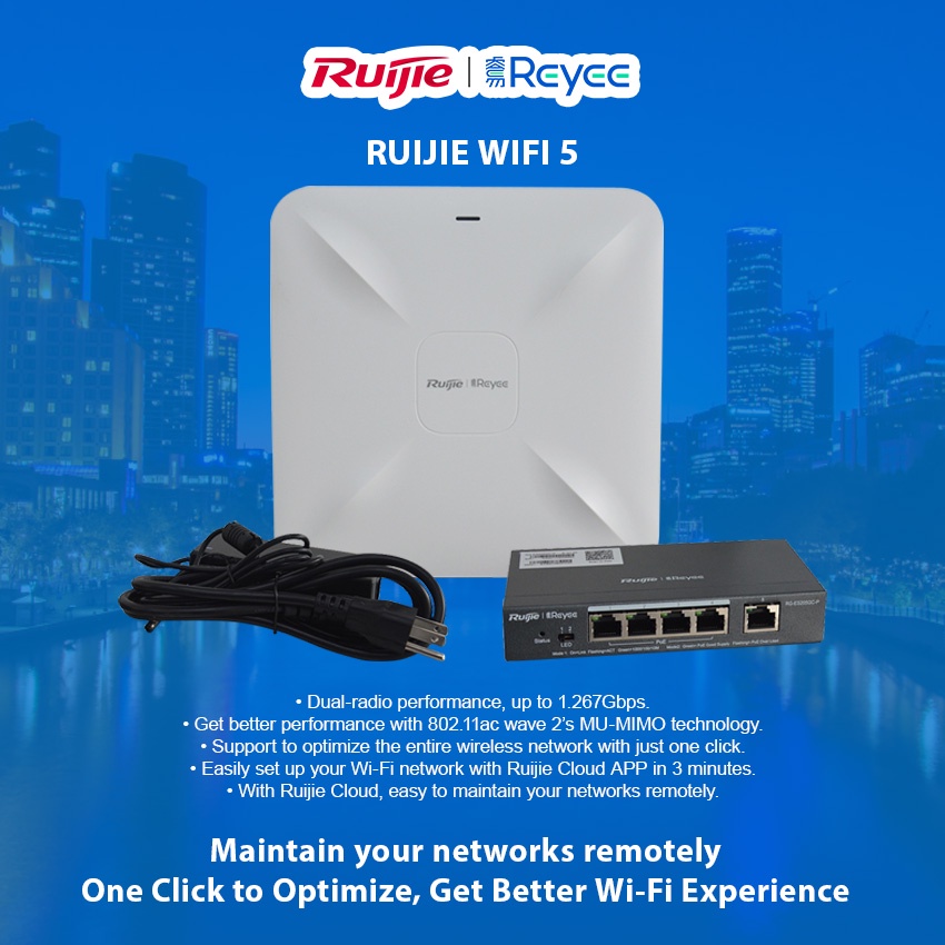 Ruijie | Reyee Internet Wifi Kit / Wifi 5 / Wireless Router / Internet ...