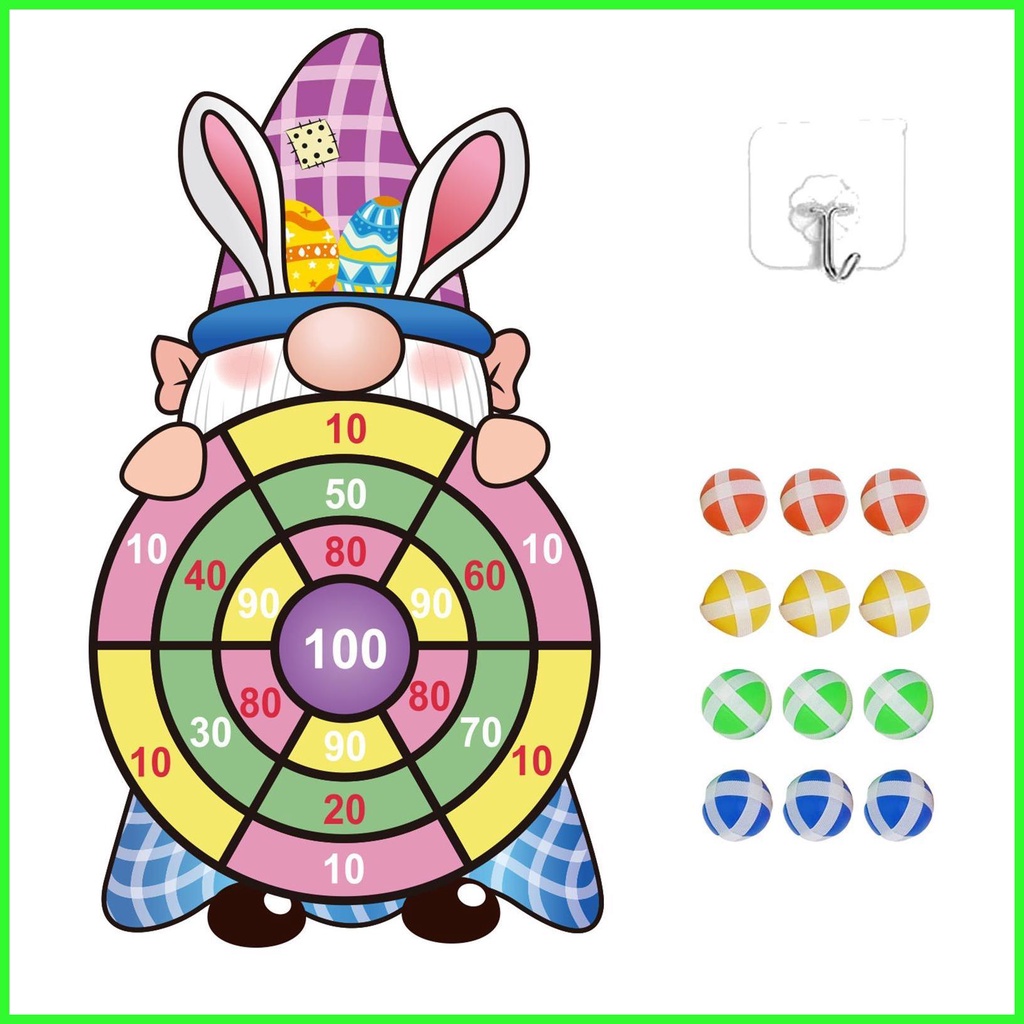 Sticky Darts Dart Board with 12 Balls Montessori Games for Kids Indoor ...