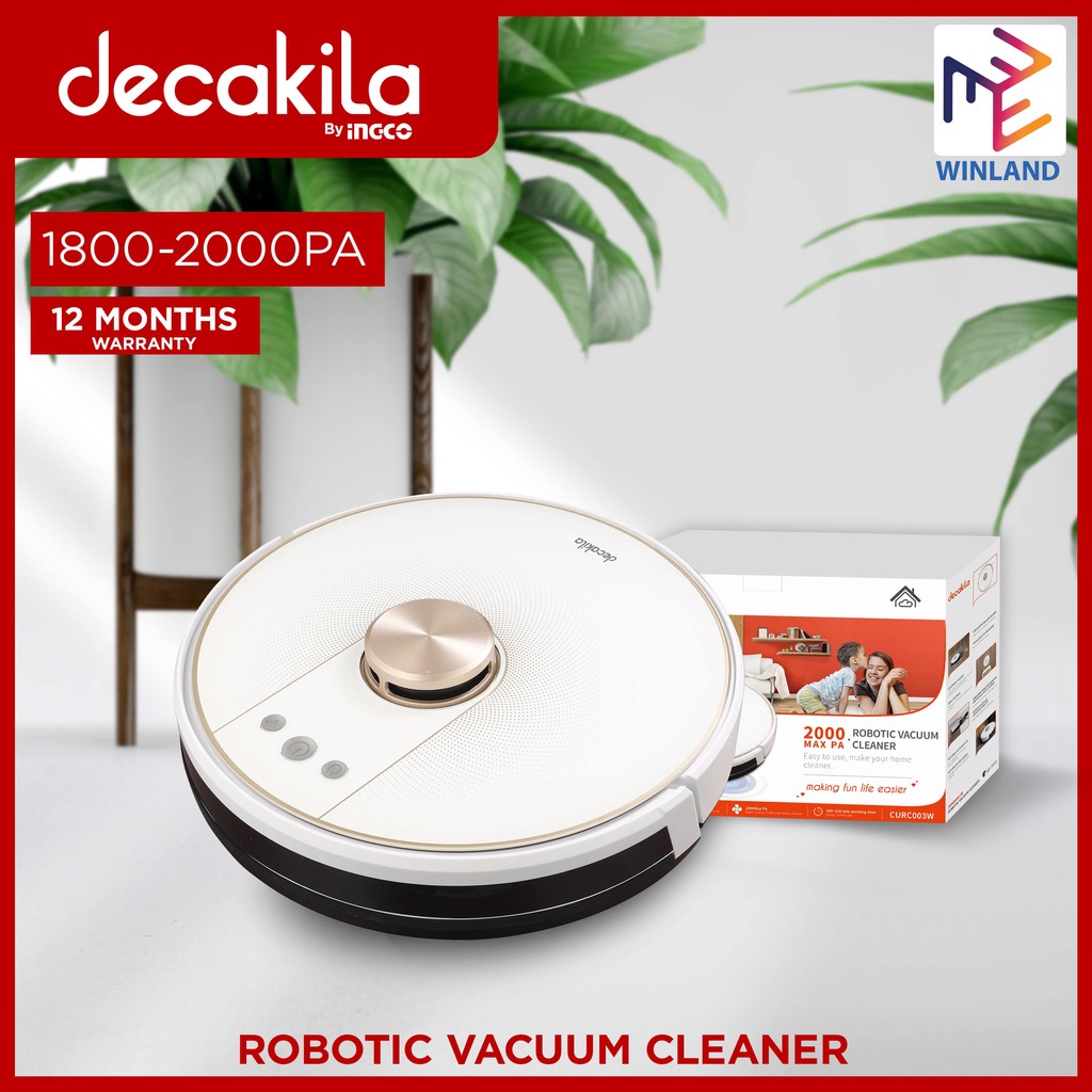 DECAKILA by Winland Robotic Vacuum Cleaner LDS Path Planning Style ...