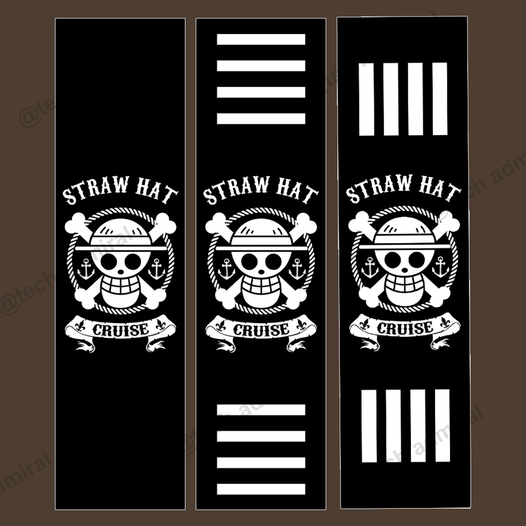 Top Box Sticker Waterproof One Piece Jolly Roger (HOLOGRAPHIC) | Shopee ...