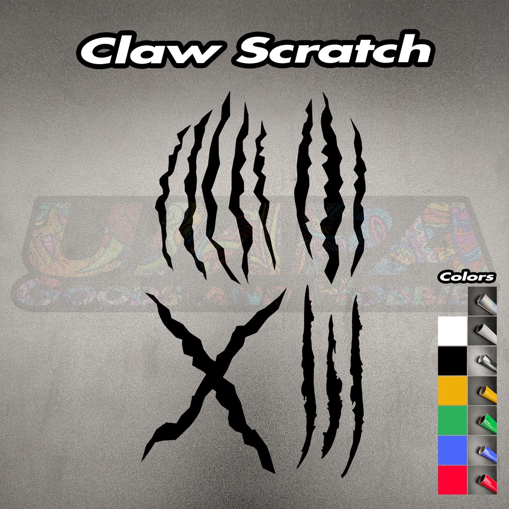 Claw Scratches - Decals Stickers for Motorcycle Cars Vans Pickup Truck ...