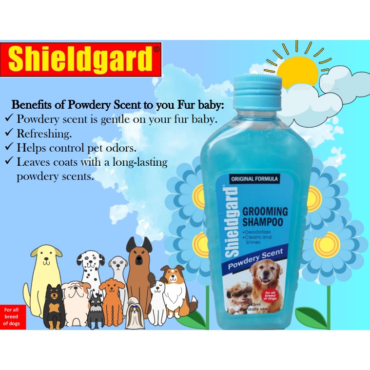 Powdery Scent Shieldgard Dog Grooming Shampoo 240ml | Shopee Philippines