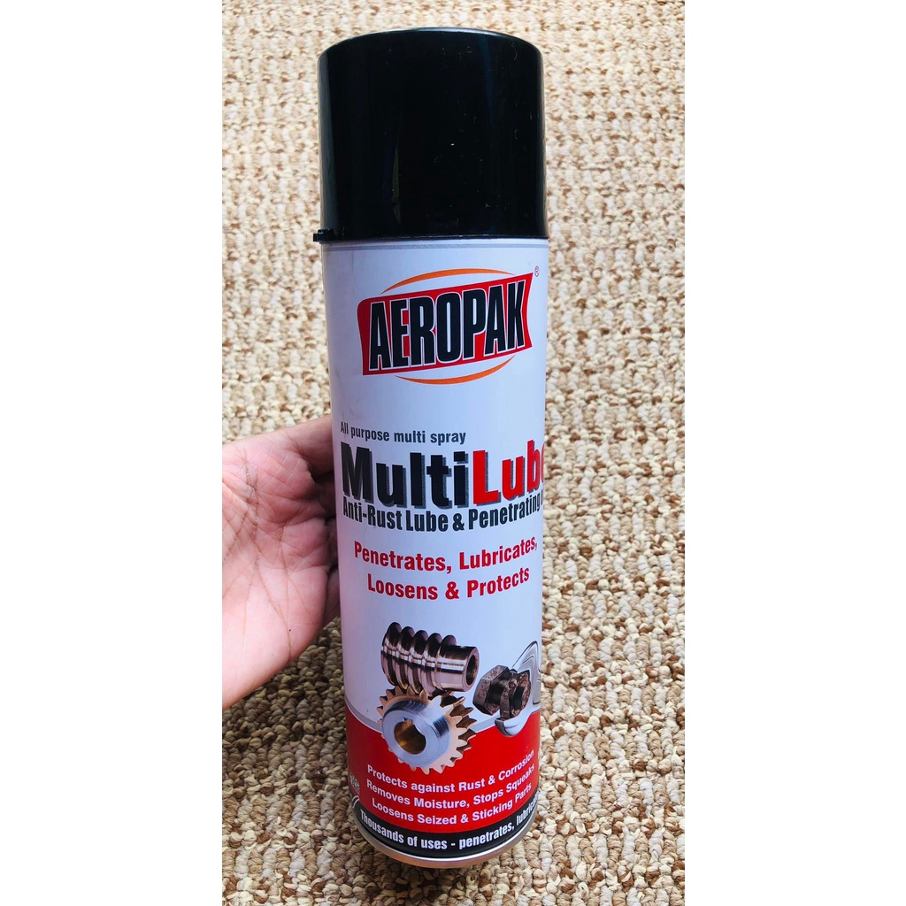 AEROPAK MULTILUBE ANTI RUST & PENETRATING OIL 350 GRAMS ALL PURPOSE ...