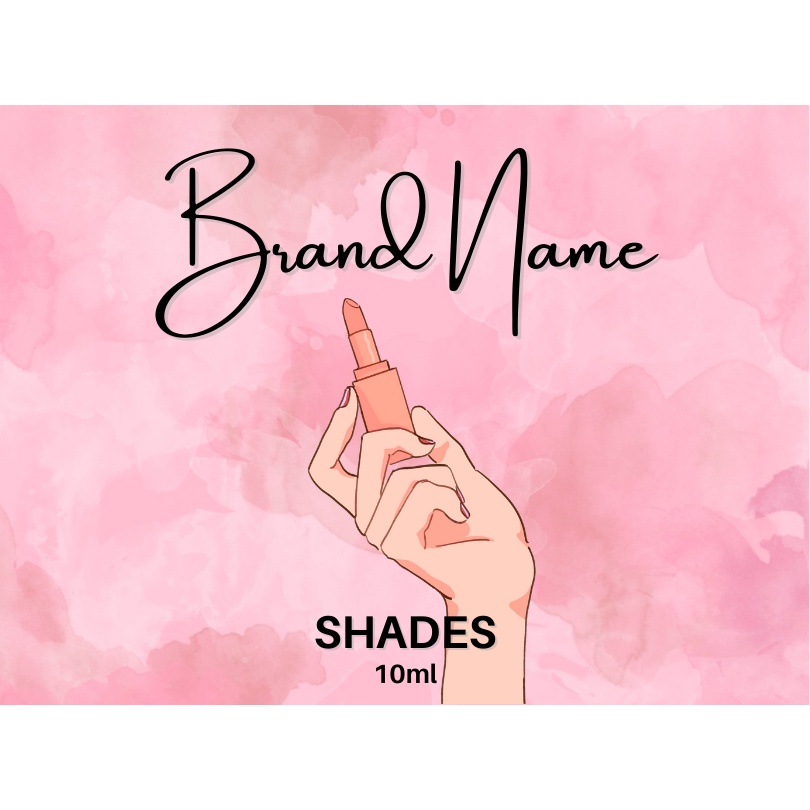 Customized Lip tint Sticker Label(15pcs) | Shopee Philippines