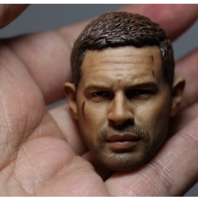 1/6 Scale Tom Hardy Mad Max Tom Hardy Head Sculpt Carved Model for 12 ...