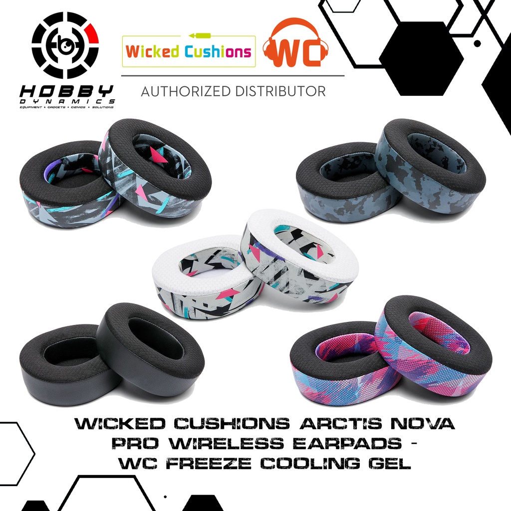 Wicked Cushions Arctis Nova Pro Series Earpads - WC FreeZe Cooling Gel ... Wicked Cushions Arctis Nova Pro Series Earpads - WC FreeZe Cooling Gel ...