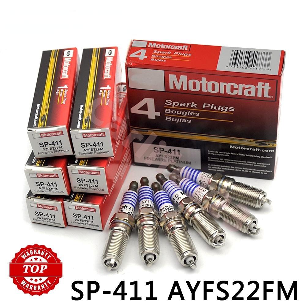 4PCS Platinum Spark Plug SP-411 AYFS22FM for Mazda Ford Foucs C-MAX ...