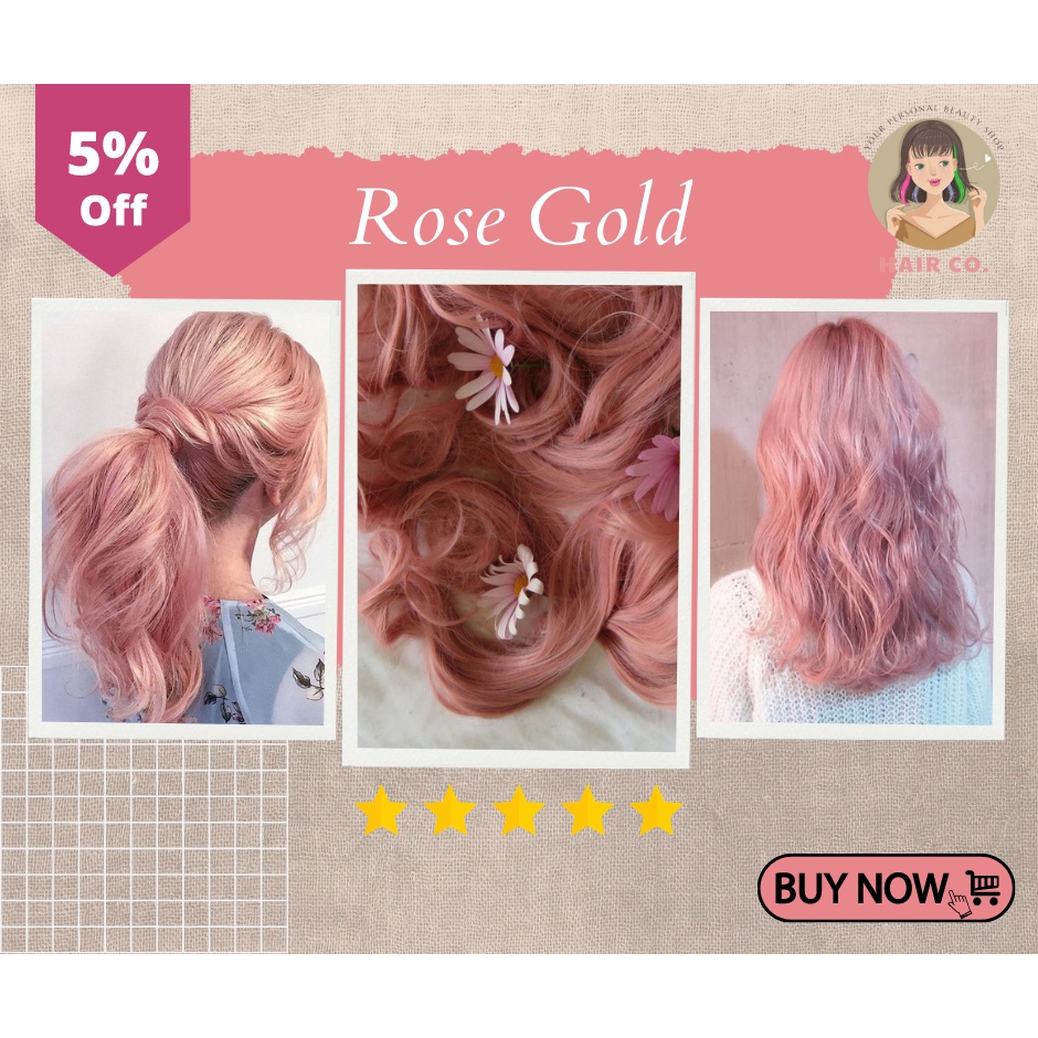 Rose Gold Cellowax Hair Color 60ml | Shopee Philippines